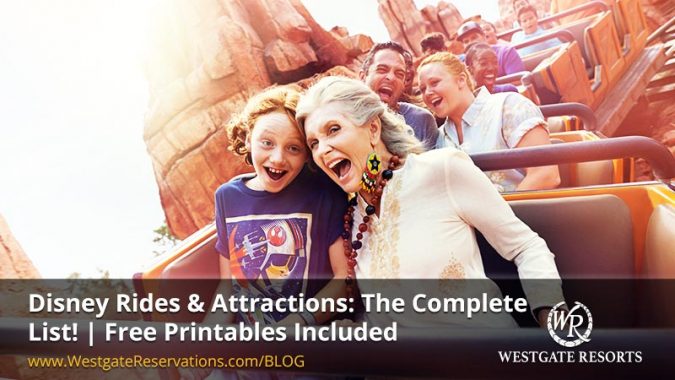 The Ultimate Disney World Rides List (With Printable Guides)