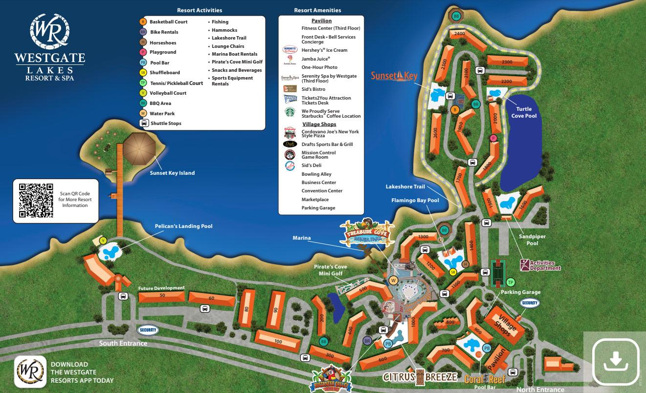 Westgate Lakes Resort Location and Maps | Westgate Resorts Orlando
